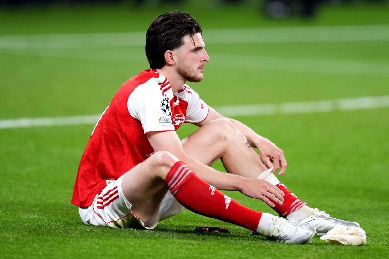Declan Ricelta synninpäästö Arsenalin pilkkumokaajille